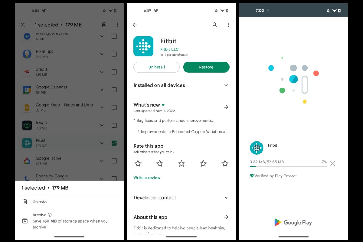Google Play ストアのダウンロード進行状況バブルとアプリのアーカイブ機能が近々追加されるかもしれません | HelenTech