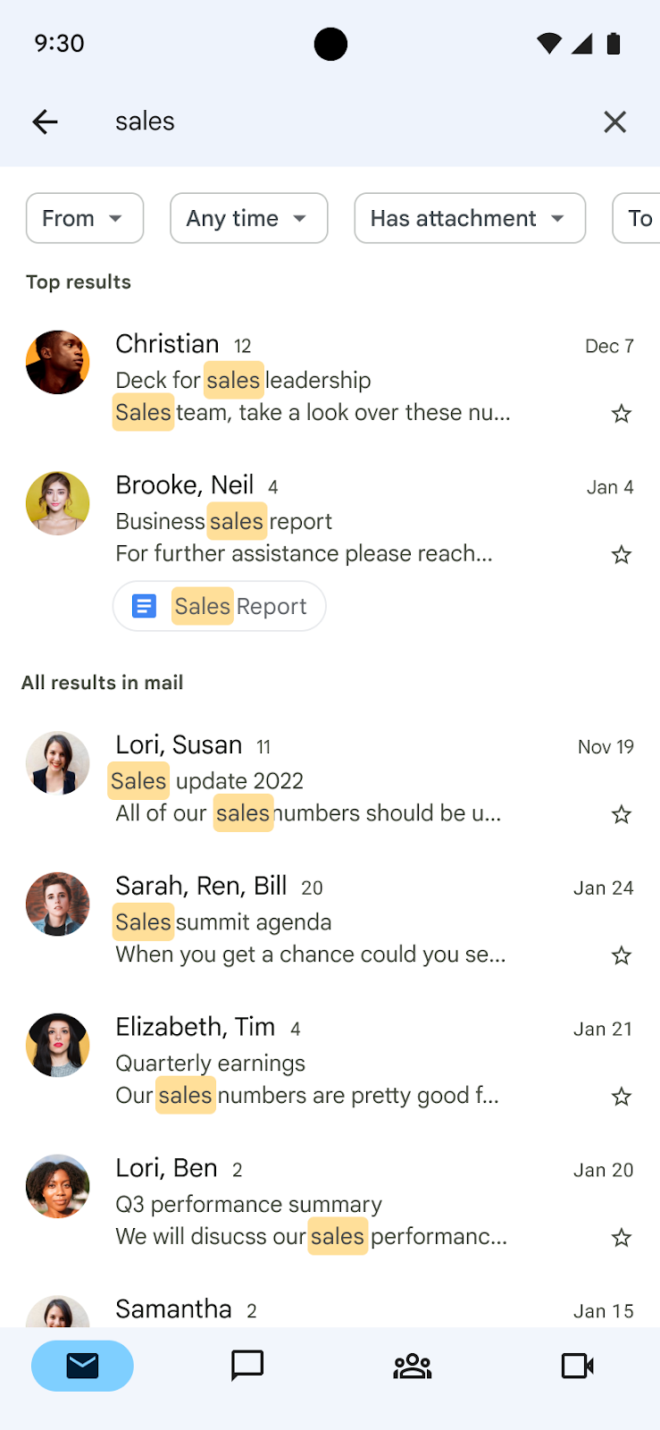 Android と Ios の Gmail アプリで上位の検索結果を最初に表示するようになりました Helentech