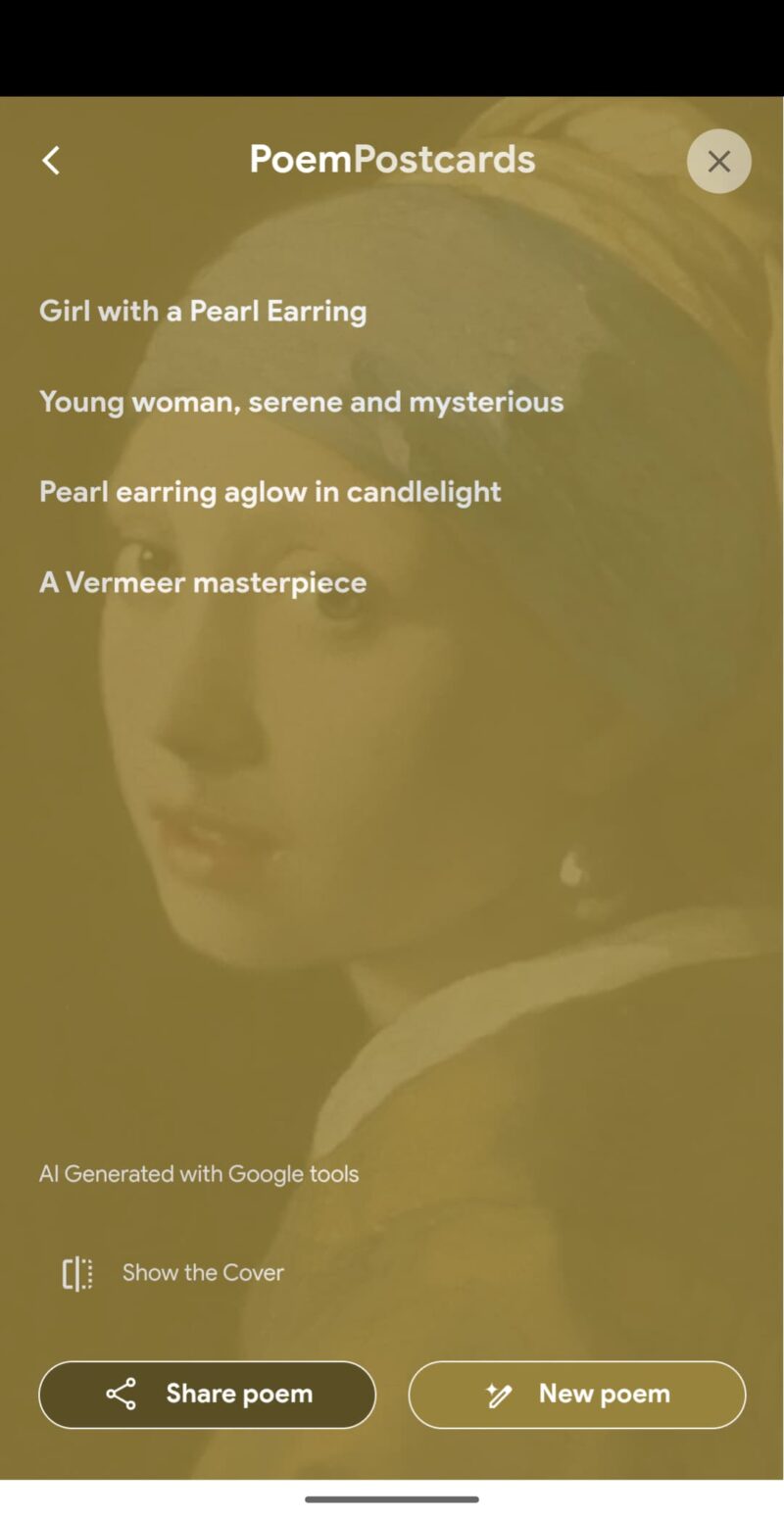 Google Arts & Culture が Material You に変更。AI ポエムポストカード機能が追加 | HelenTech